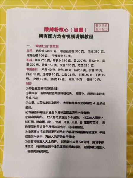 酸辣粉的料怎么做_正宗酸辣粉调料配方-第1张图片-山城妙识