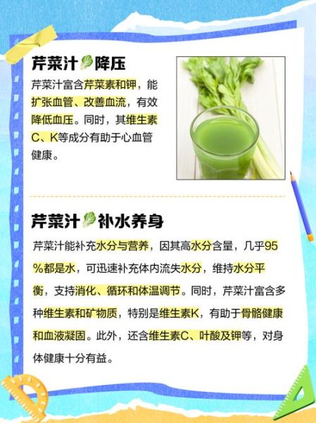 芹菜汁的功效与禁忌_哪些人不能喝-第3张图片-山城妙识