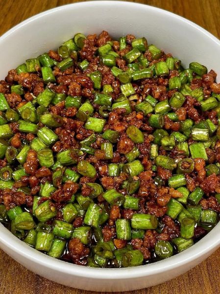 豆角米炒肉末怎么做_豆角米炒肉末家常做法-第3张图片-山城妙识