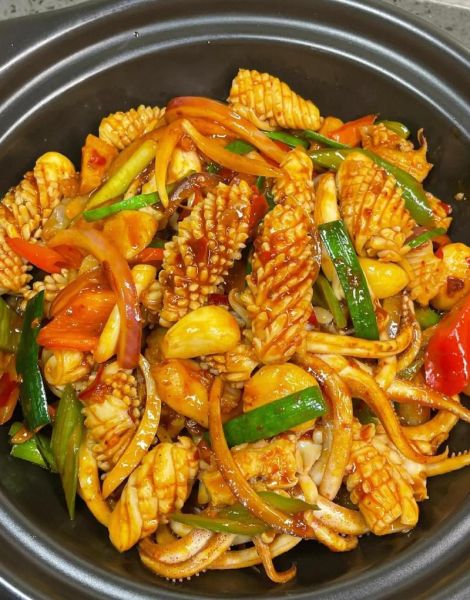 火爆鱿鱼怎么做好吃_家庭版香辣鱿鱼圈做法-第2张图片-山城妙识