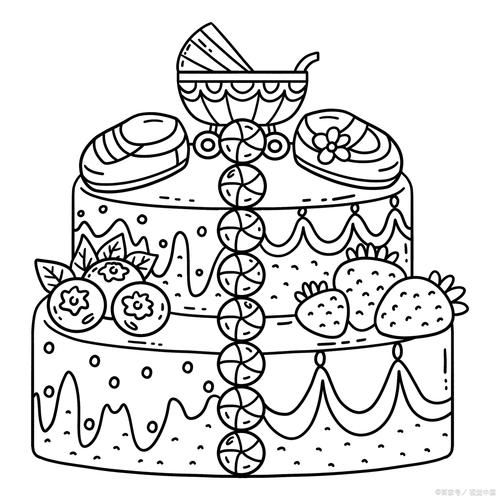 一年级画蛋糕怎么画_二年级画蛋糕步骤图-第2张图片-山城妙识