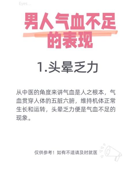 男性气血不足的症状有哪些_如何调理最有效-第3张图片-山城妙识