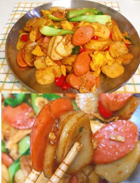 鸡蛋炒年糕怎么做_鸡蛋炒年糕简单又好吃-第1张图片-山城妙识 鸡蛋炒年糕怎么做_鸡蛋炒年糕简单又好吃-第1张图片-山城妙识