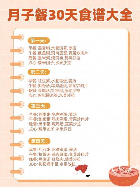 产后坐月子吃什么好_月子餐30天食谱大全-第1张图片-山城妙识