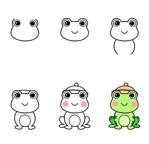 癞蛤蟆怎么画_癞蛤蟆简笔画步骤-第2张图片-山城妙识