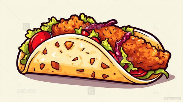 鸡肉卷简笔画怎么画_鸡肉卷简笔画步骤-第1张图片-山城妙识