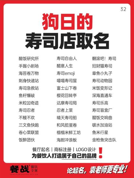 寿司店名怎么取_寿司店名推荐-第1张图片-山城妙识