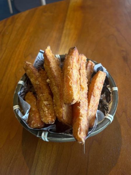 炸地瓜条外面裹什么_怎么裹才酥脆-第1张图片-山城妙识