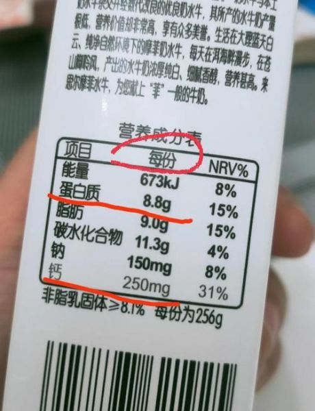 牛奶营养成分含量表怎么看_牛奶蛋白质高吗-第2张图片-山城妙识