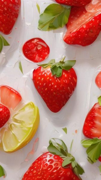 草莓图片大全大图_如何挑选高清草莓壁纸-第2张图片-山城妙识