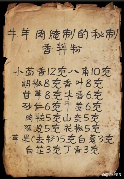 秘制香料粉配方怎么做_正宗秘制香料粉配方比例-第3张图片-山城妙识
