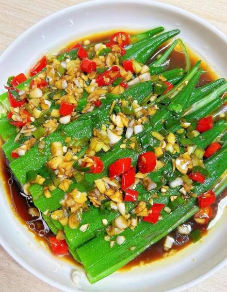 凉拌秋葵怎么做最好吃_凉拌秋葵图片大全大图-第2张图片-山城妙识