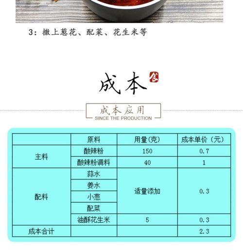 重庆酸辣粉汤料配方怎么做_正宗酸辣粉汤料比例是多少-第3张图片-山城妙识