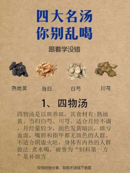 四物汤标准配方是什么_四物汤的正确做法-第2张图片-山城妙识