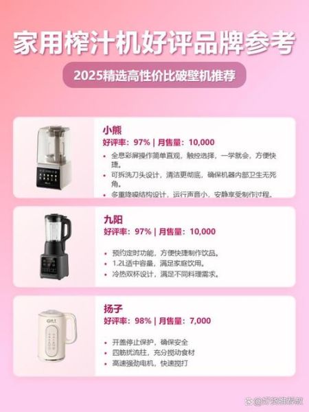 榨汁机哪款好_如何挑选家用榨汁机-第3张图片-山城妙识