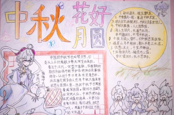 小学生中秋节手抄报怎么写_中秋节手抄报内容有哪些-第1张图片-山城妙识 小学生中秋节手抄报怎么写_中秋节手抄报内容有哪些-第1张图片-山城妙识