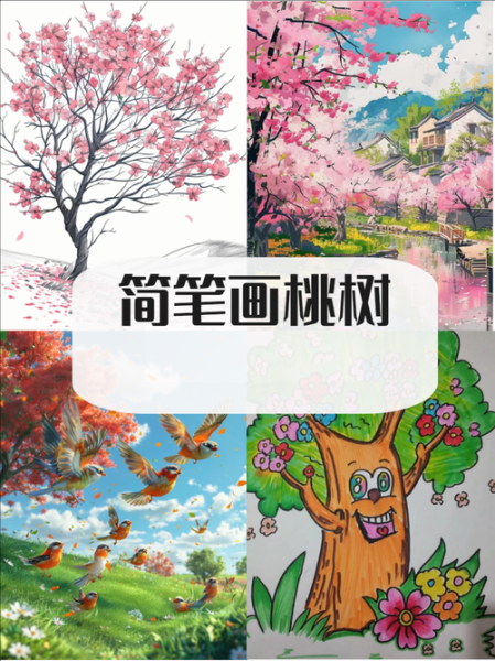 桃花树图片高清_桃花树怎么画-第1张图片-山城妙识