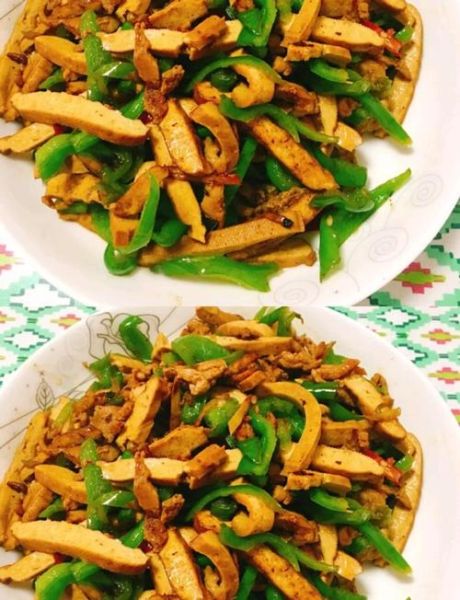 青椒炒豆干怎么炒好吃_青椒炒豆干要不要焯水-第1张图片-山城妙识