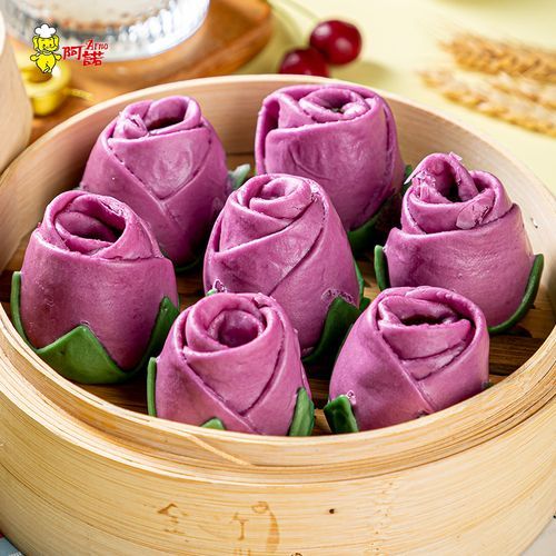 紫薯玫瑰花卷怎么做_紫薯玫瑰花卷最简单的做法-第1张图片-山城妙识