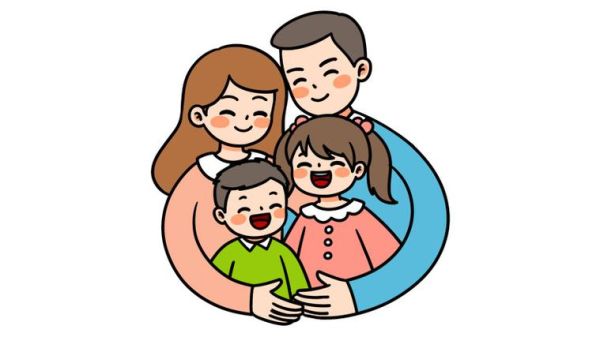 全家福简笔画彩色怎么画_全家福简笔画彩色教程-第3张图片-山城妙识