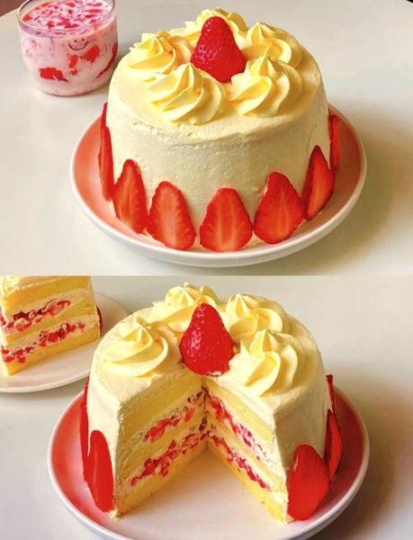 草莓奶油蛋糕怎么做_传统做法详细步骤-第1张图片-山城妙识