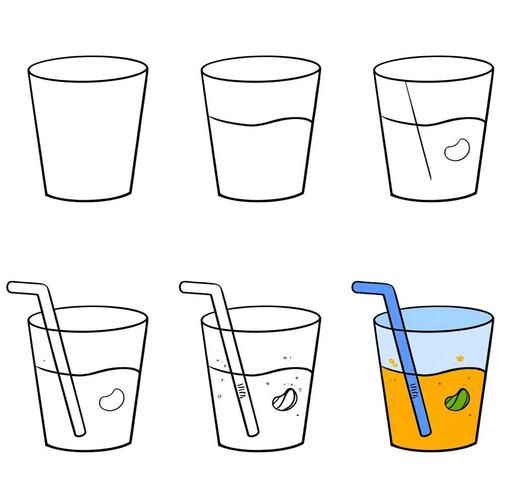 果汁简笔画怎么画_果汁杯子画法步骤-第1张图片-山城妙识 果汁简笔画怎么画_果汁杯子画法步骤-第1张图片-山城妙识