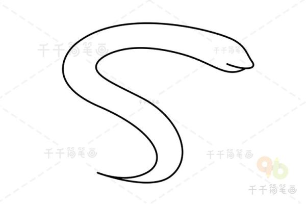 鳝鱼卡通图片怎么画_鳝鱼简笔画步骤-第1张图片-山城妙识