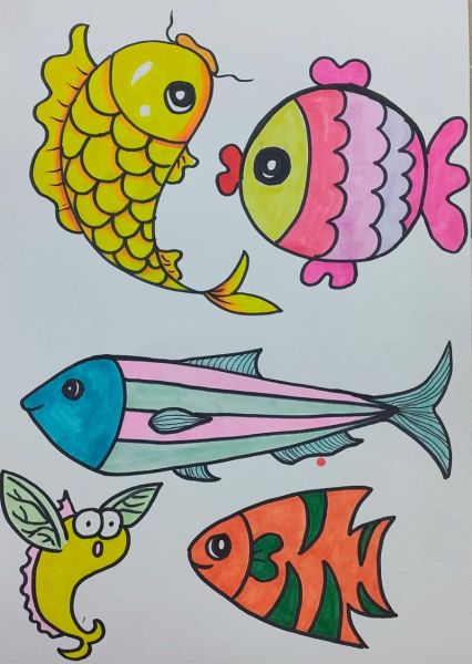 鱼简笔画怎么画_鱼简笔画图片大全-第1张图片-山城妙识