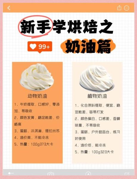 植物奶油和动物奶油口感区别_哪个更健康-第2张图片-山城妙识 植物奶油和动物奶油口感区别_哪个更健康-第2张图片-山城妙识