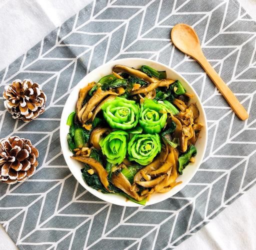 平菇油菜怎么炒好吃_平菇炒油菜的家常做法-第1张图片-山城妙识 平菇油菜怎么炒好吃_平菇炒油菜的家常做法-第1张图片-山城妙识