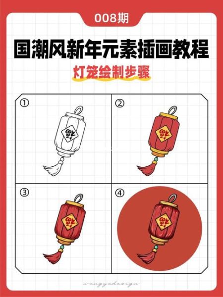灯笼简笔画怎么画_灯笼图片简笔画步骤-第3张图片-山城妙识 灯笼简笔画怎么画_灯笼图片简笔画步骤-第3张图片-山城妙识