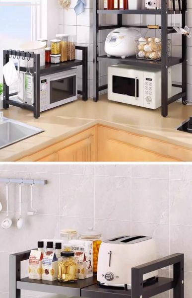 微波炉架子置物架三层怎么选_微波炉架子置物架三层安装难吗-第1张图片-山城妙识