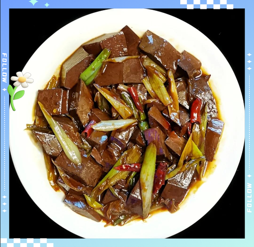 猪血怎么做好吃又简单_家常猪血做法-第1张图片-山城妙识