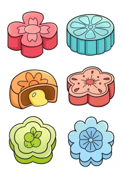 月饼的简笔画怎么画_月饼简笔画步骤-第2张图片-山城妙识 月饼的简笔画怎么画_月饼简笔画步骤-第2张图片-山城妙识