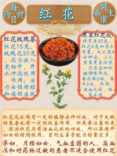 红花一天吃多少克_红花有什么功效与作用-第3张图片-山城妙识 红花一天吃多少克_红花有什么功效与作用-第3张图片-山城妙识