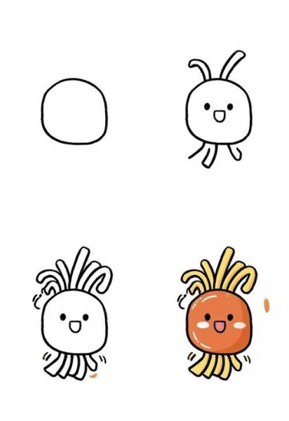 面条简笔画怎么画_面条简笔画步骤图-第3张图片-山城妙识 面条简笔画怎么画_面条简笔画步骤图-第3张图片-山城妙识