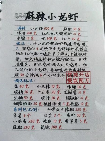 麻辣龙虾配料有哪些_家庭做法比例是多少-第2张图片-山城妙识