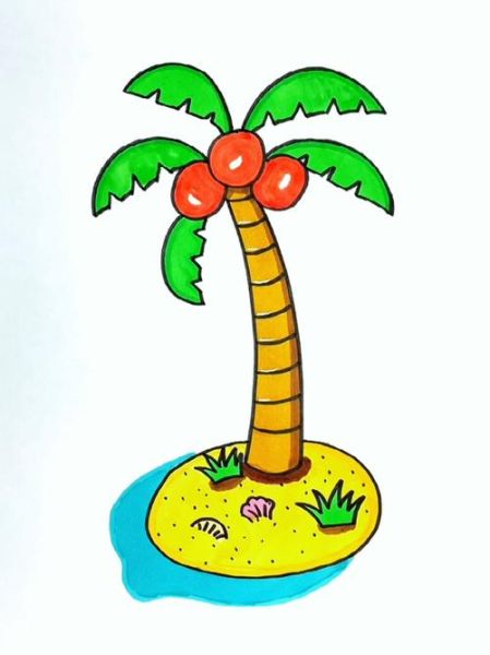 椰子树简笔画怎么画_椰子树简笔画图片大全-第3张图片-山城妙识 椰子树简笔画怎么画_椰子树简笔画图片大全-第3张图片-山城妙识