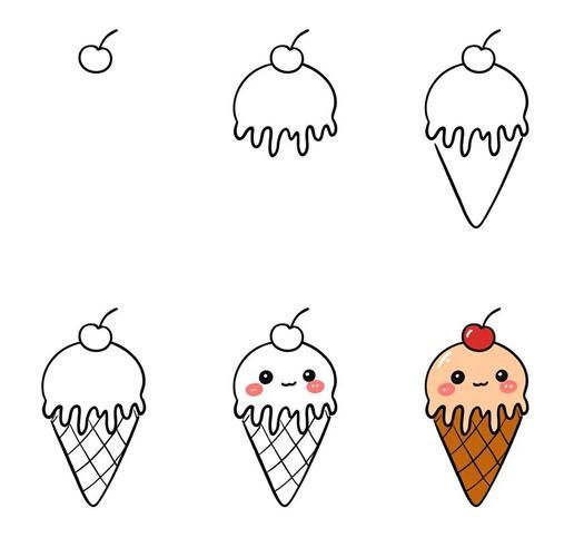 雪糕简笔画怎么画_可爱图片大全-第3张图片-山城妙识 雪糕简笔画怎么画_可爱图片大全-第3张图片-山城妙识