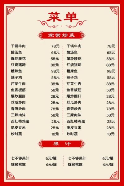 快餐店菜单价格表怎么看_快餐店菜单价格表怎么选-第2张图片-山城妙识 快餐店菜单价格表怎么看_快餐店菜单价格表怎么选-第2张图片-山城妙识