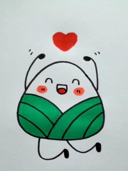 粽子怎么画简单又漂亮_粽子怎么画可爱-第3张图片-山城妙识