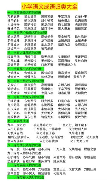 成语大全有哪些_如何快速记忆成语-第1张图片-山城妙识 成语大全有哪些_如何快速记忆成语-第1张图片-山城妙识