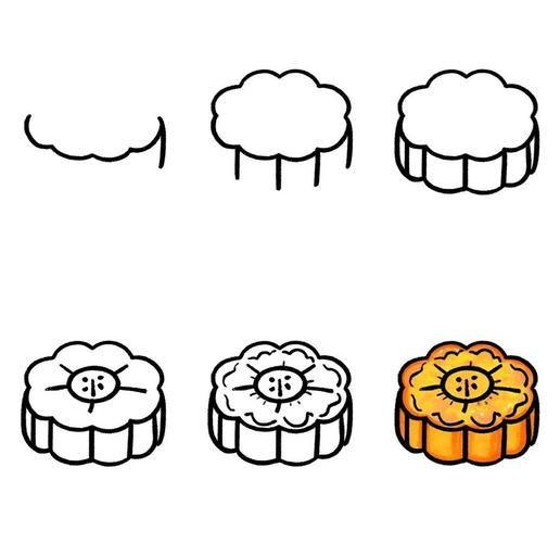 月饼卡通图片大全_可爱月饼简笔画怎么画-第1张图片-山城妙识 月饼卡通图片大全_可爱月饼简笔画怎么画-第1张图片-山城妙识
