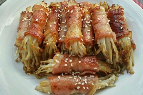 培根金针菇卷烤几分钟_温度设置-第2张图片-山城妙识