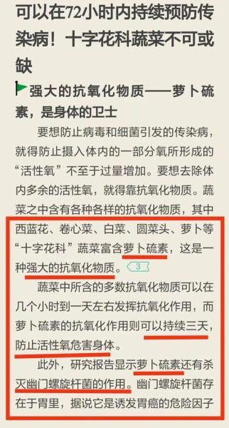 萝卜硫素片的功效与作用_萝卜硫素片适合什么人吃-第2张图片-山城妙识