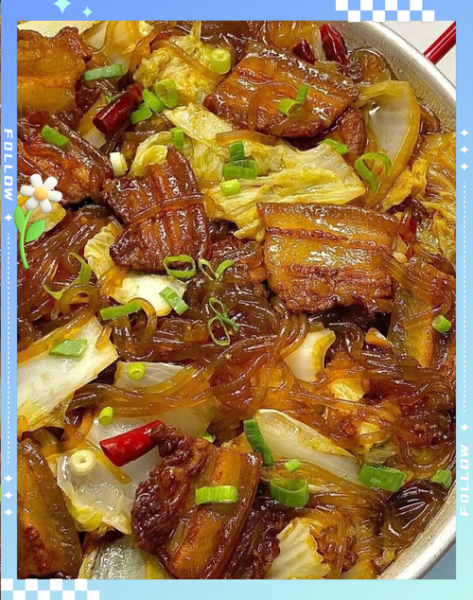 五花肉炖白菜粉条怎么做_五花肉炖白菜粉条的家常做法-第2张图片-山城妙识