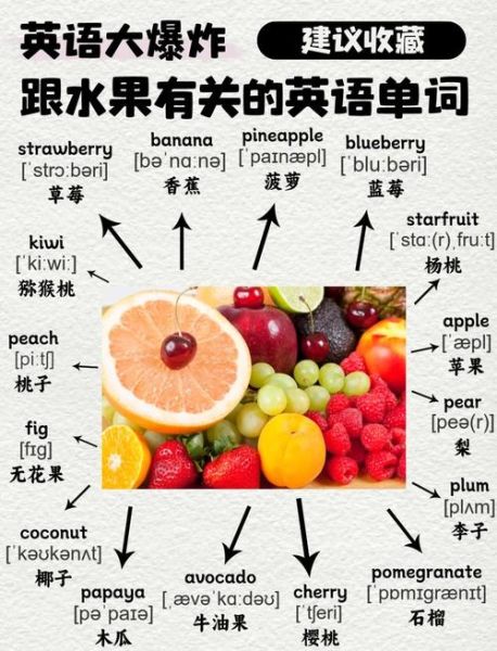 水果英语单词大全_常见水果英文名称有哪些-第1张图片-山城妙识 水果英语单词大全_常见水果英文名称有哪些-第1张图片-山城妙识