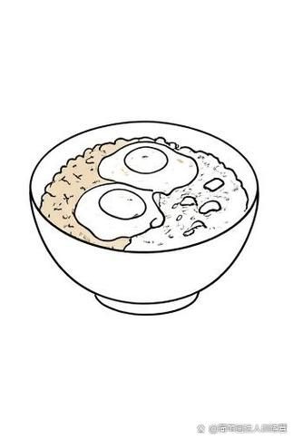 咖喱饭简笔画怎么画_咖喱饭简笔画步骤-第3张图片-山城妙识