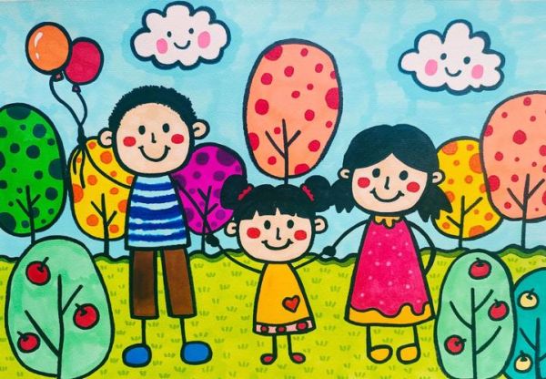 全家福简笔画怎么画_全家福简笔画图片大全-第1张图片-山城妙识