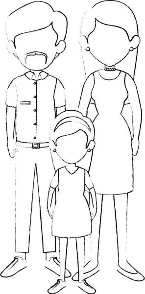 全家福简笔画怎么画_全家福简笔画图片大全-第2张图片-山城妙识